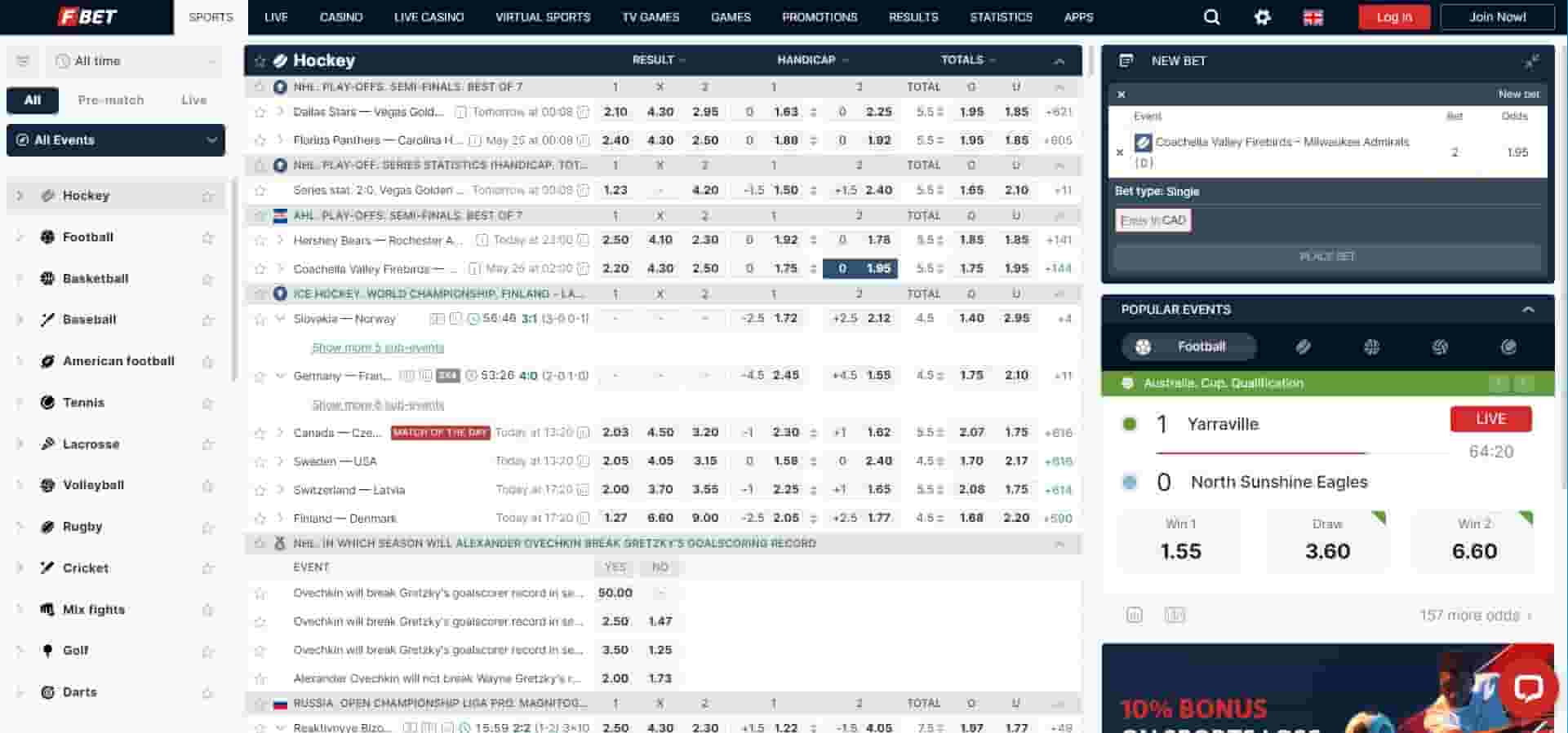 FBet Canada Sportsbook Review